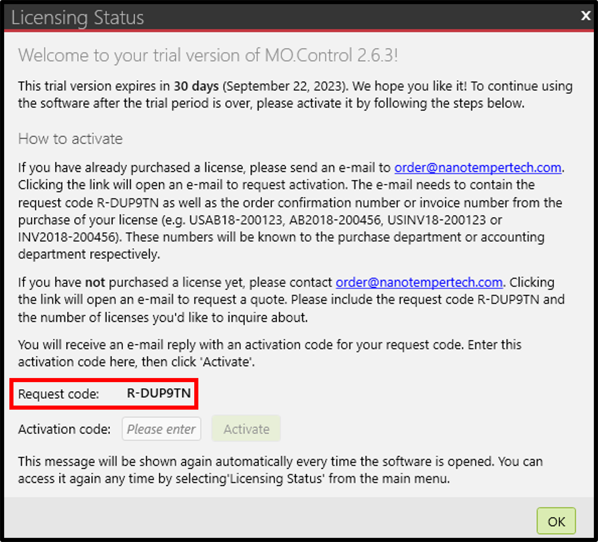 How to Activate Monolith Software – NanoTemper Technologies