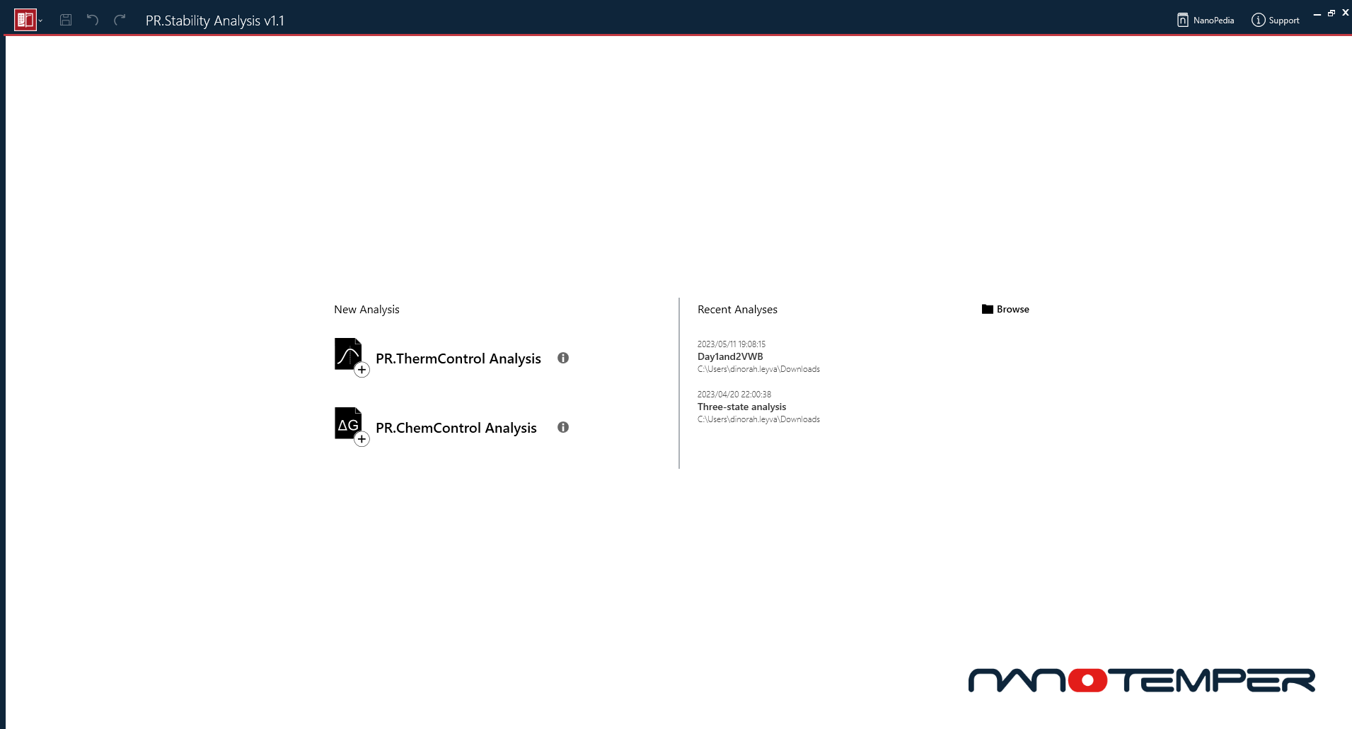 PR.StabilityAnalysis software activation – NanoTemper Technologies